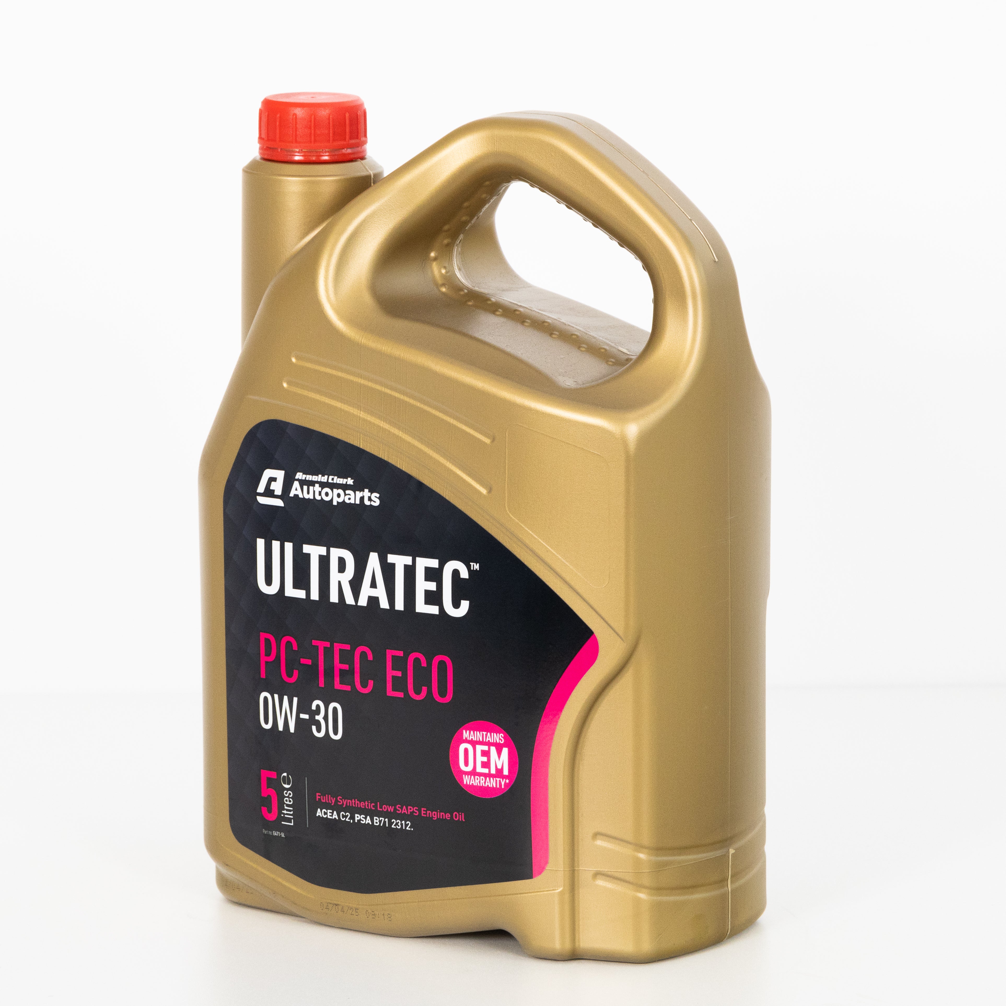 Ultratec PC-TEC Eco 0W30 - 5 Litre Engine Oil| Arnold Clark Autoparts