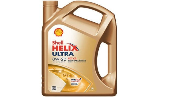 Shell Helix Ultra ECT C5 0W20 5 Litre Engine Oil Fully Synthetic- Shell ...