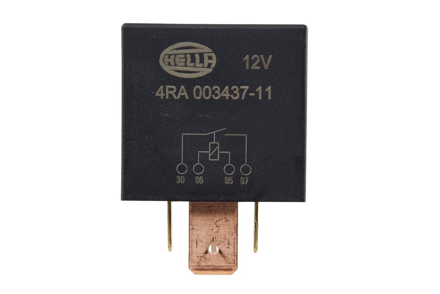 HELLA 4RA 003 437-121 Relay, main current - 24V - 4-pin connector - S1 ...
