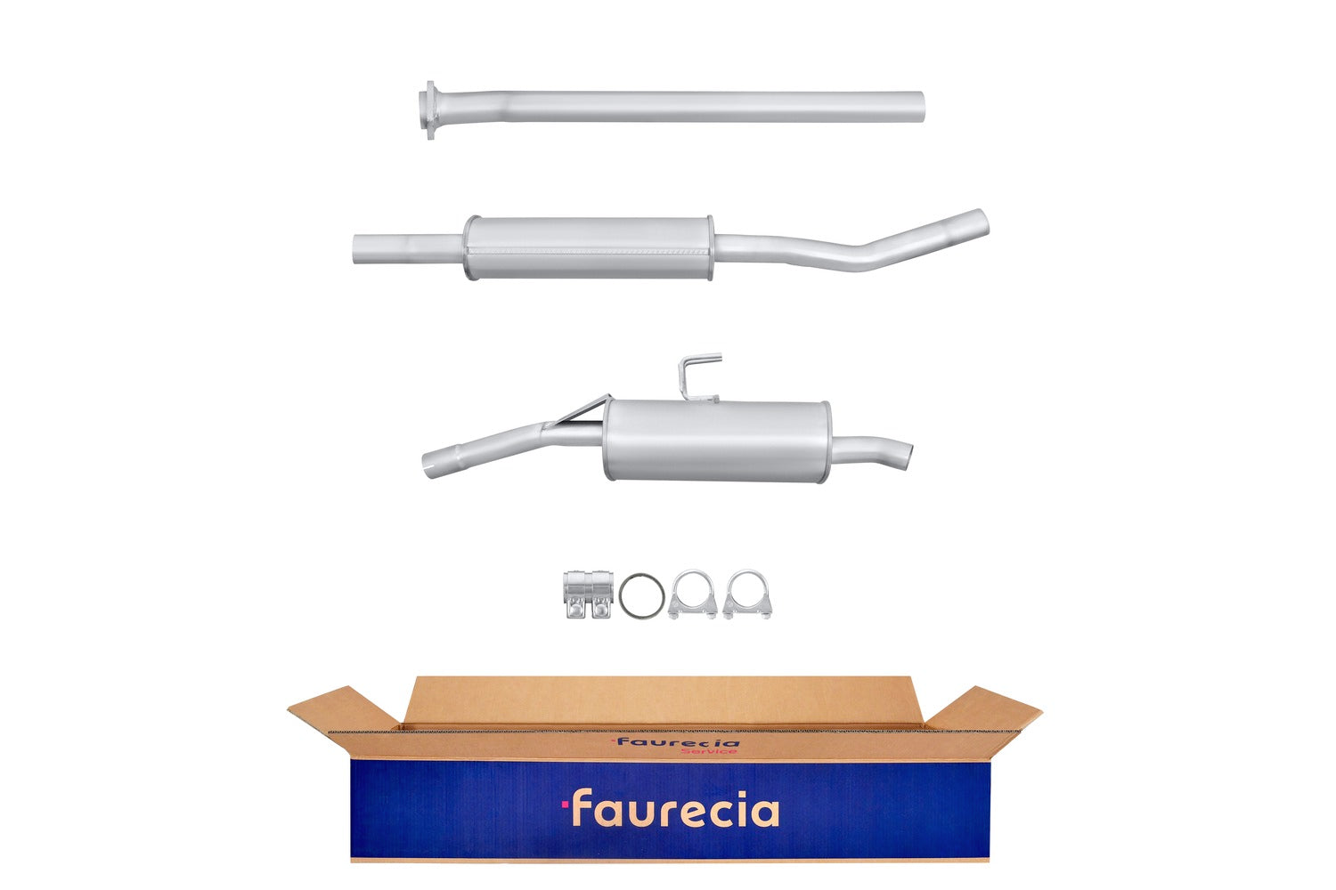 FAURECIA 8LD 366 035-851 Rear Muffler - Easy2Fit« Kit - fits TOYOTA ...