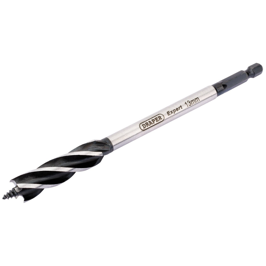 Draper Expert 4 Fluted Auger Bit 13mm - 35093| Arnold Clark Autoparts