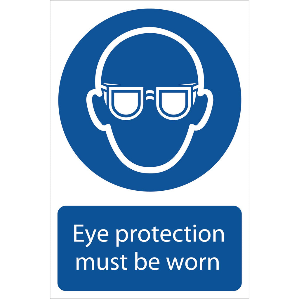 Draper EYE Protection Sign Large - 72080| Arnold Clark Autoparts