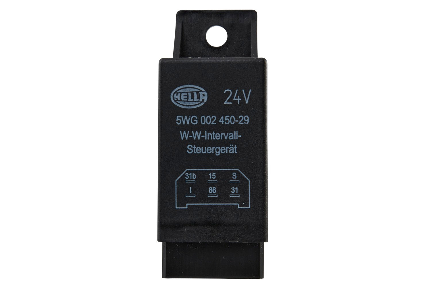 HELLA 5WG 002 450-301 Relay, wipe/wash interval - 24V - 6-pin connecto