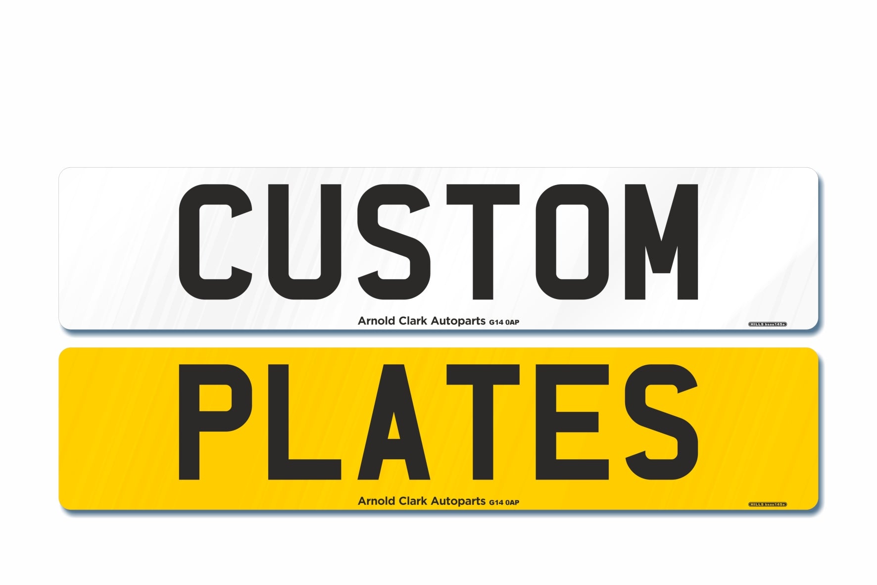 Finished Pair of Aluminium Number Plates 520 X 111|Standard | Arnold ...
