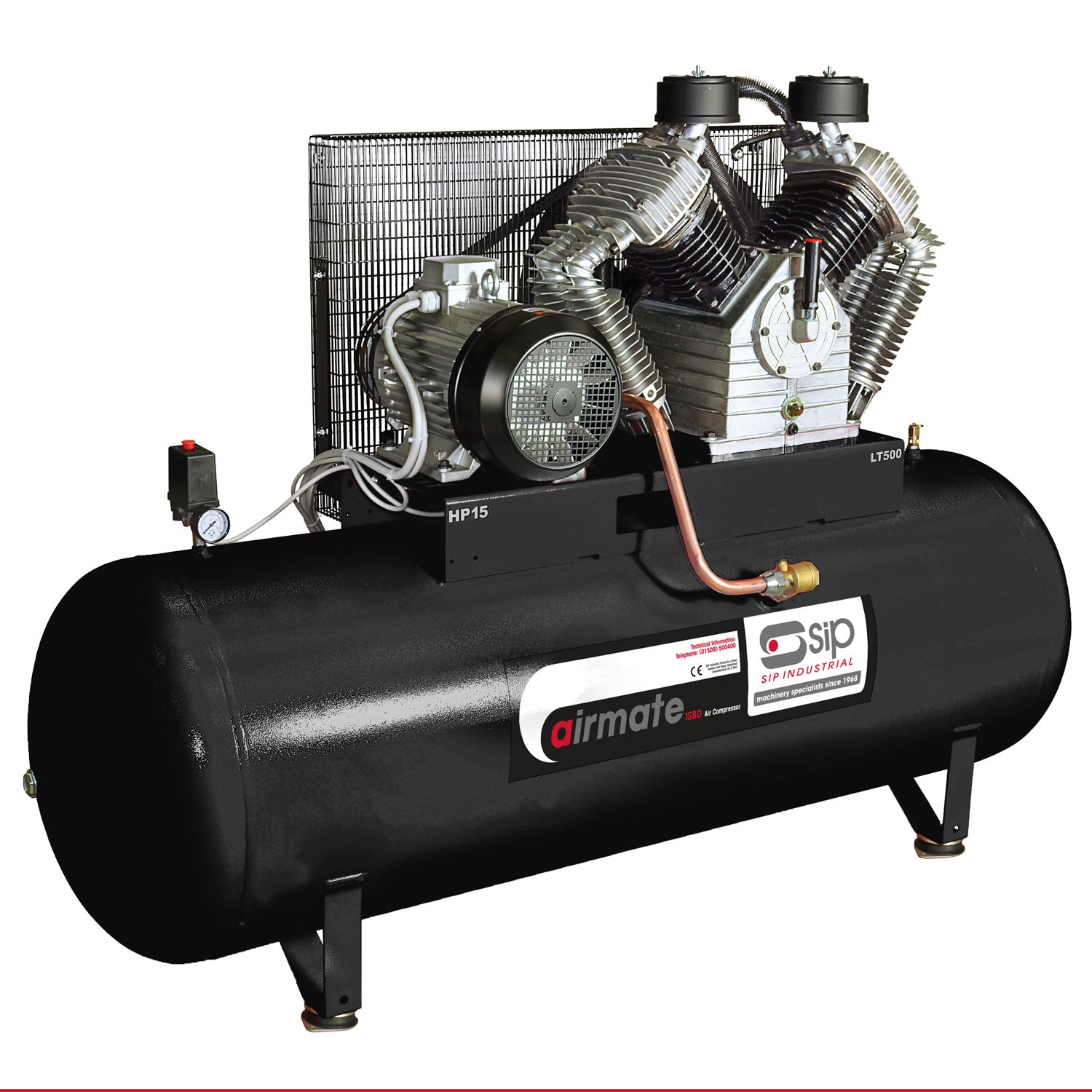 SIP ISBD15/500 500ltr Industrial Electric Compressor | Arnold Clark ...