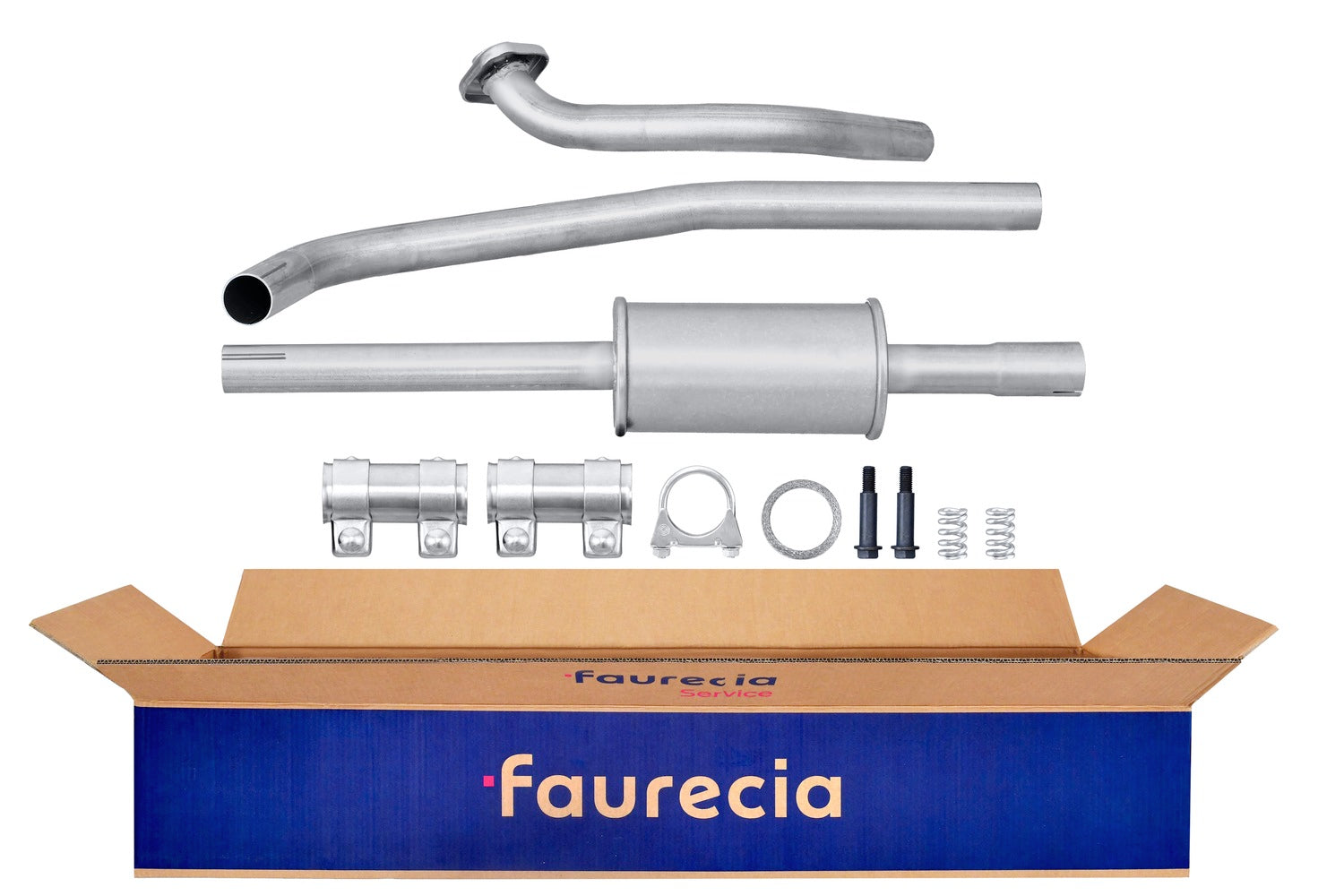 FAURECIA 8LB 366 022-911 Front Muffler - Easy2Fit« Kit - fits VW POLO ...