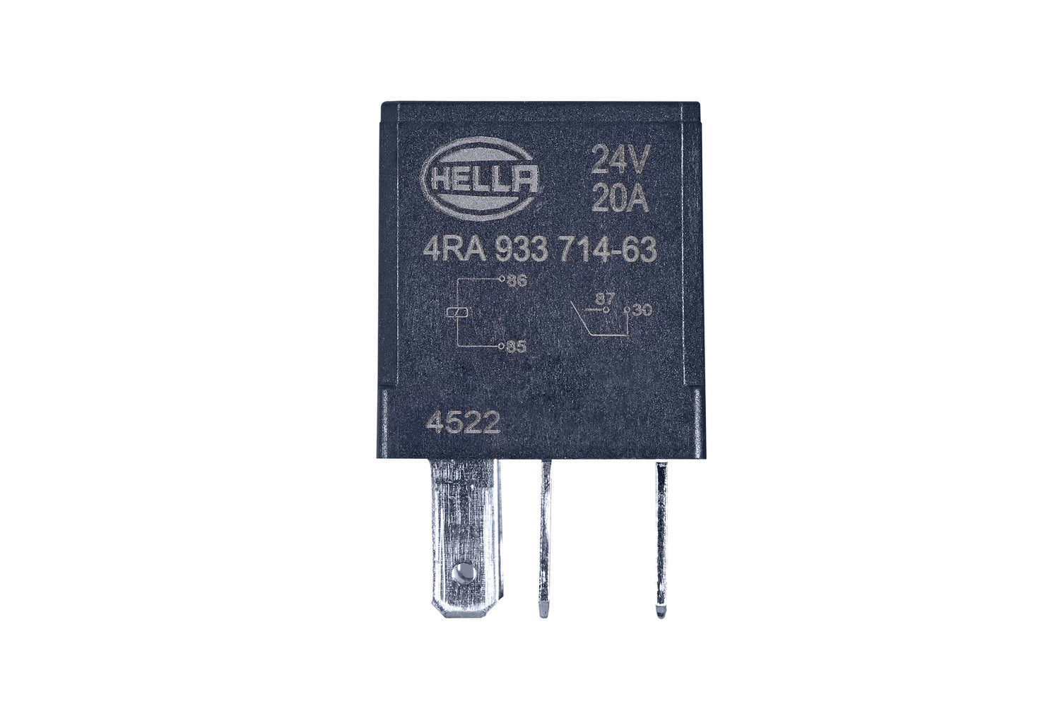 "HELLA 4RA 933 714-641 Relay, main current - 24V - 4-pin connector ...