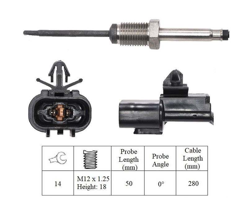 Lucas Exhaust Gas Temperature Sensor - LGS7278 | Arnold Clark Autoparts