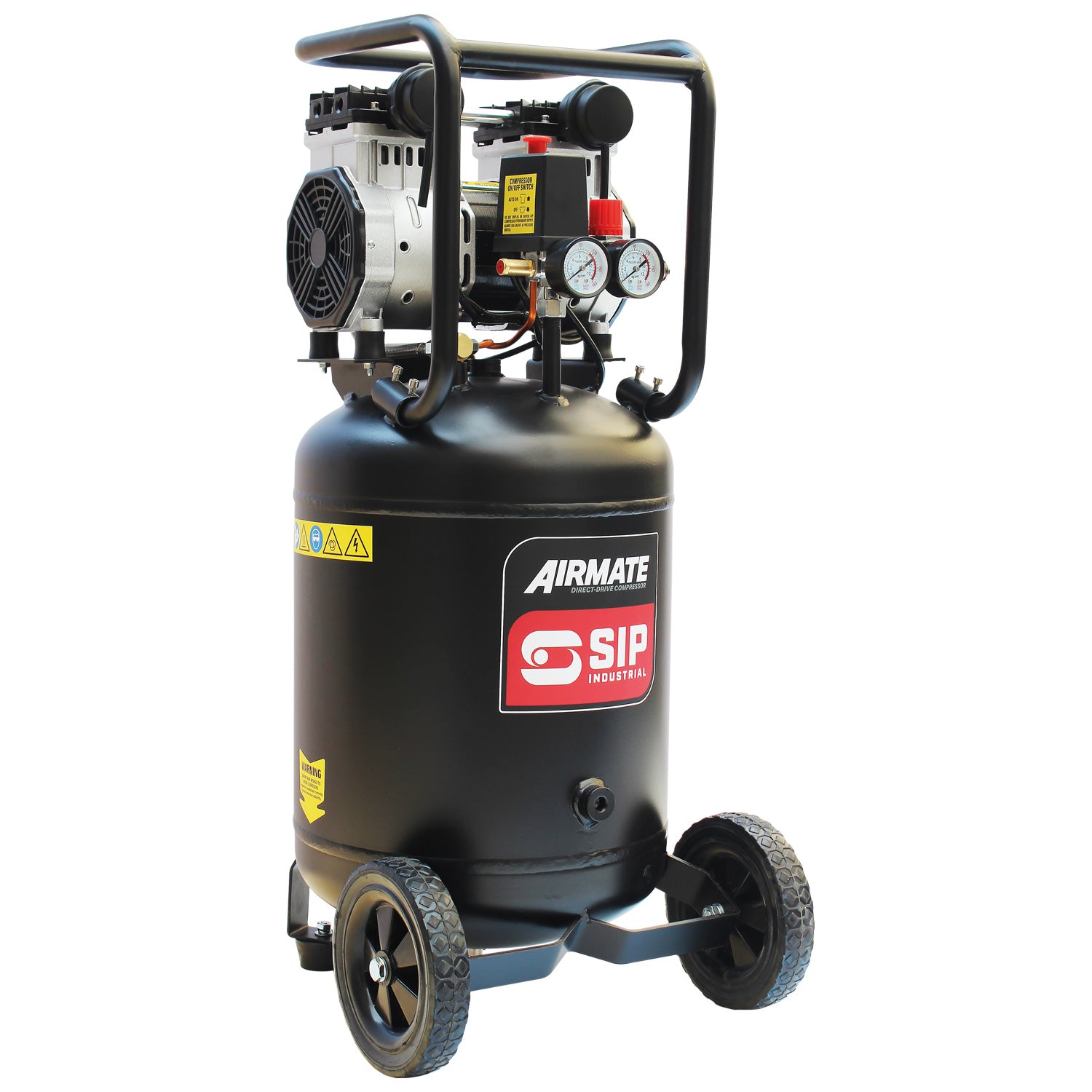 SIP DD 2hp 50ltr Low Noise Oil-Free Vertical Direct Drive Compressor ...