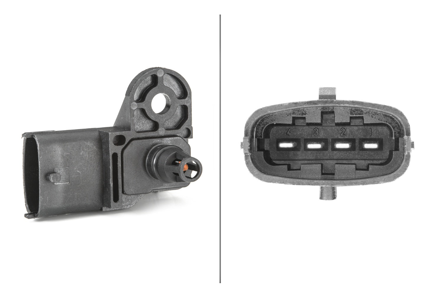 "HELLA 6PP 013 112-271 Pressure Sensor, brake booster - 4-pin connector ...