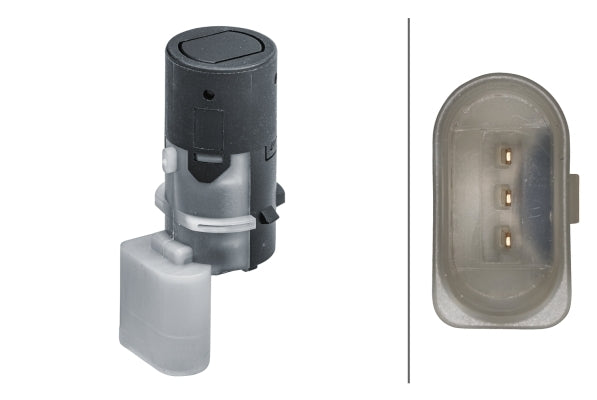 "HELLA 6PX 358 141-471 Sensor, parking distance control - angled - 3 ...