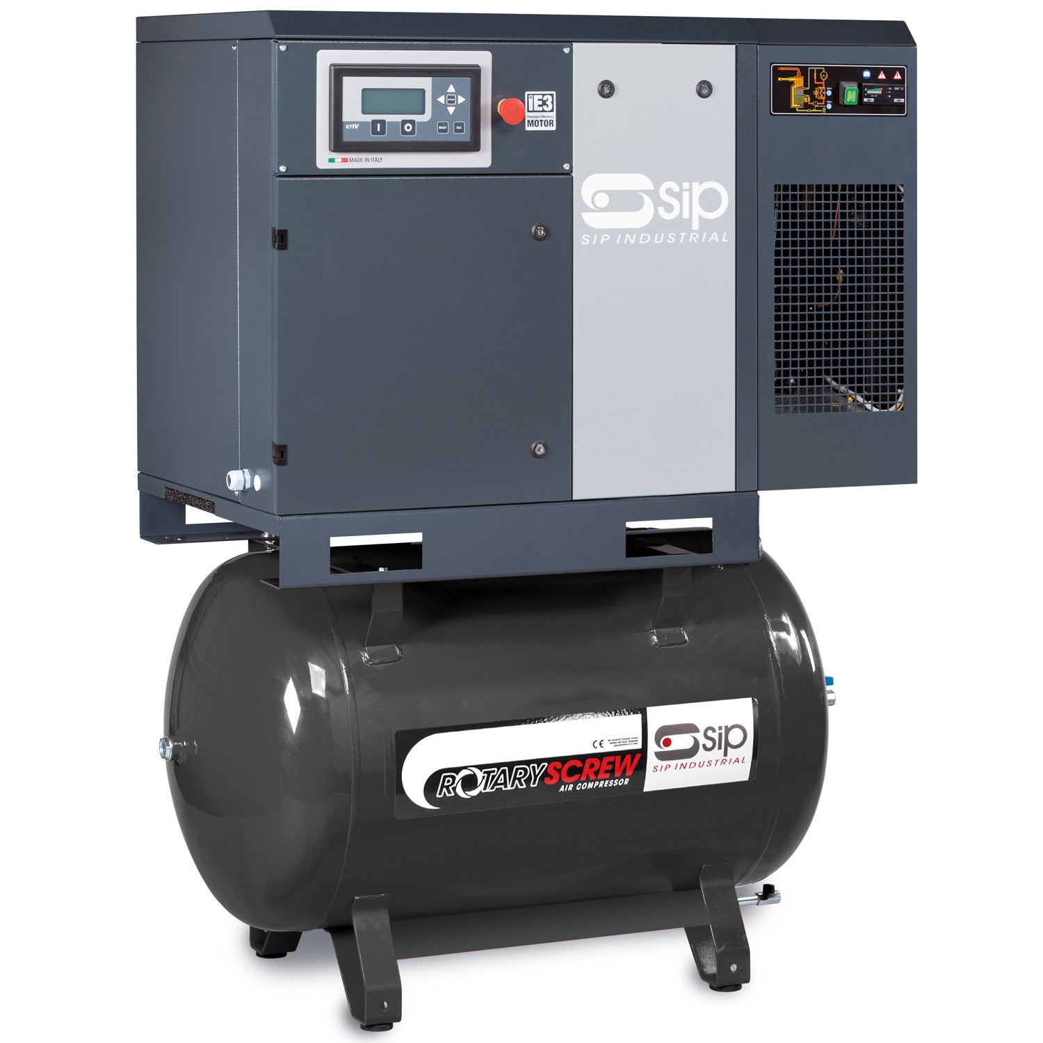 SIP RS7.5-10-270DD/RD 270ltr Rotary Screw Compressor with Dryer ...