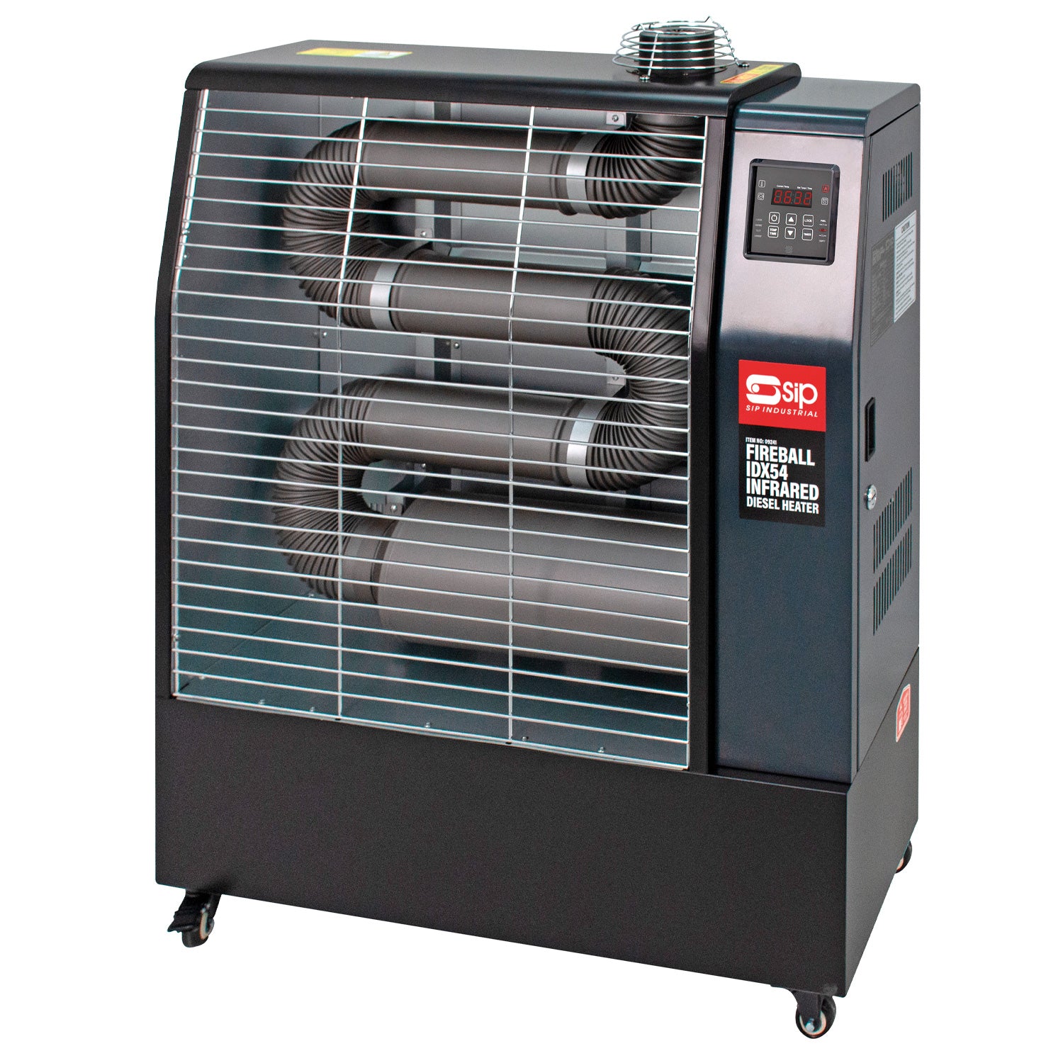 SIP FIREBALL IDX54 Industrial Infrared Diesel Heater with 3pc Flue Kit ...