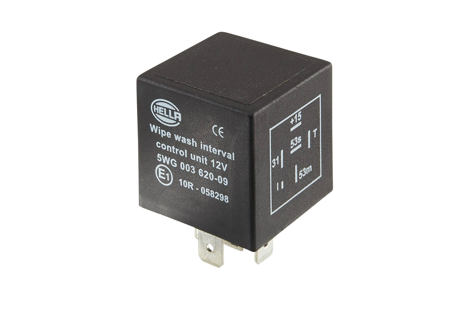 HELLA 5WG 003 620-091 Relay, wipe/wash interval - 12V - 6-pin connector ...