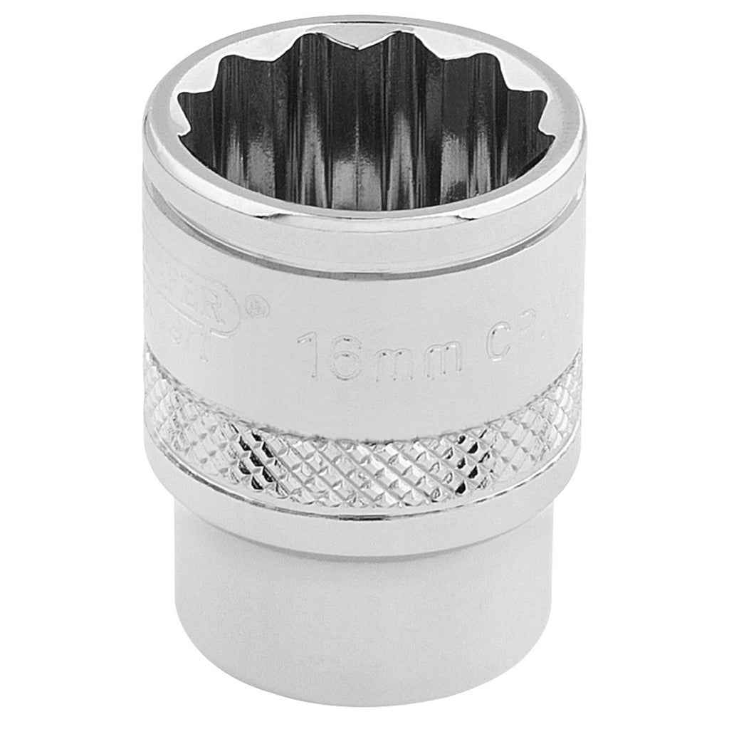 Draper Expert 16mm 12point Socket 3/8DR-Pckd - 32780| Arnold Clark ...