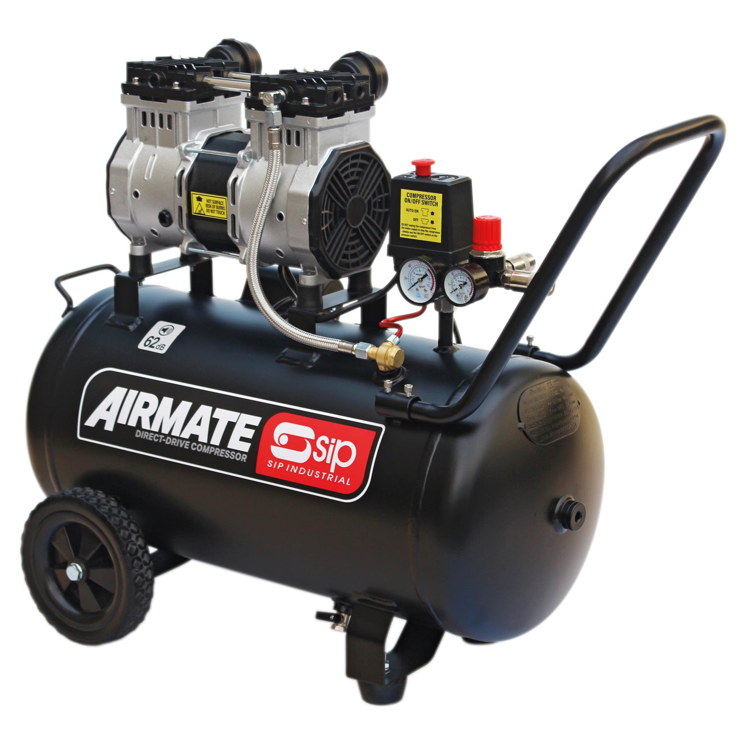 SIP DD 2hp 50ltr Low Noise Oil-Free Direct Drive Compressor | Arnold ...