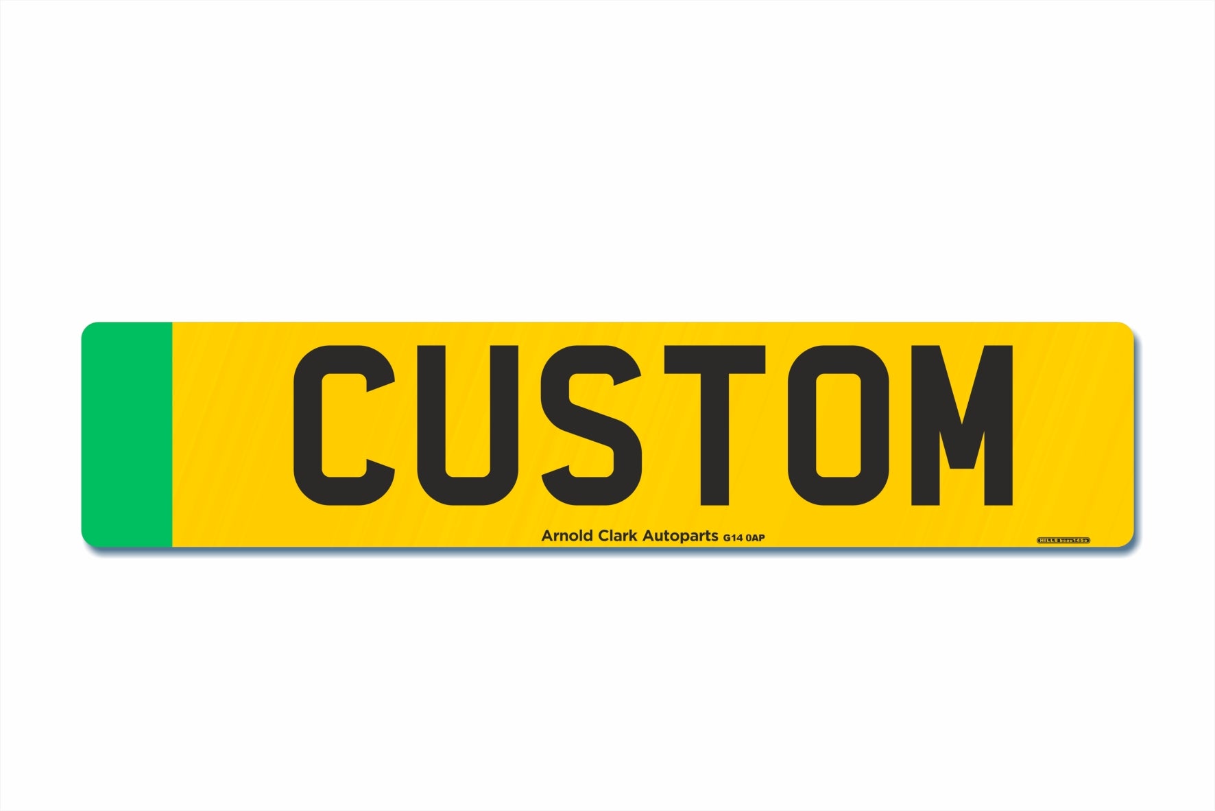 Standard Rear Aluminium Electric Vehicle Number Plate 520 X 111 ...