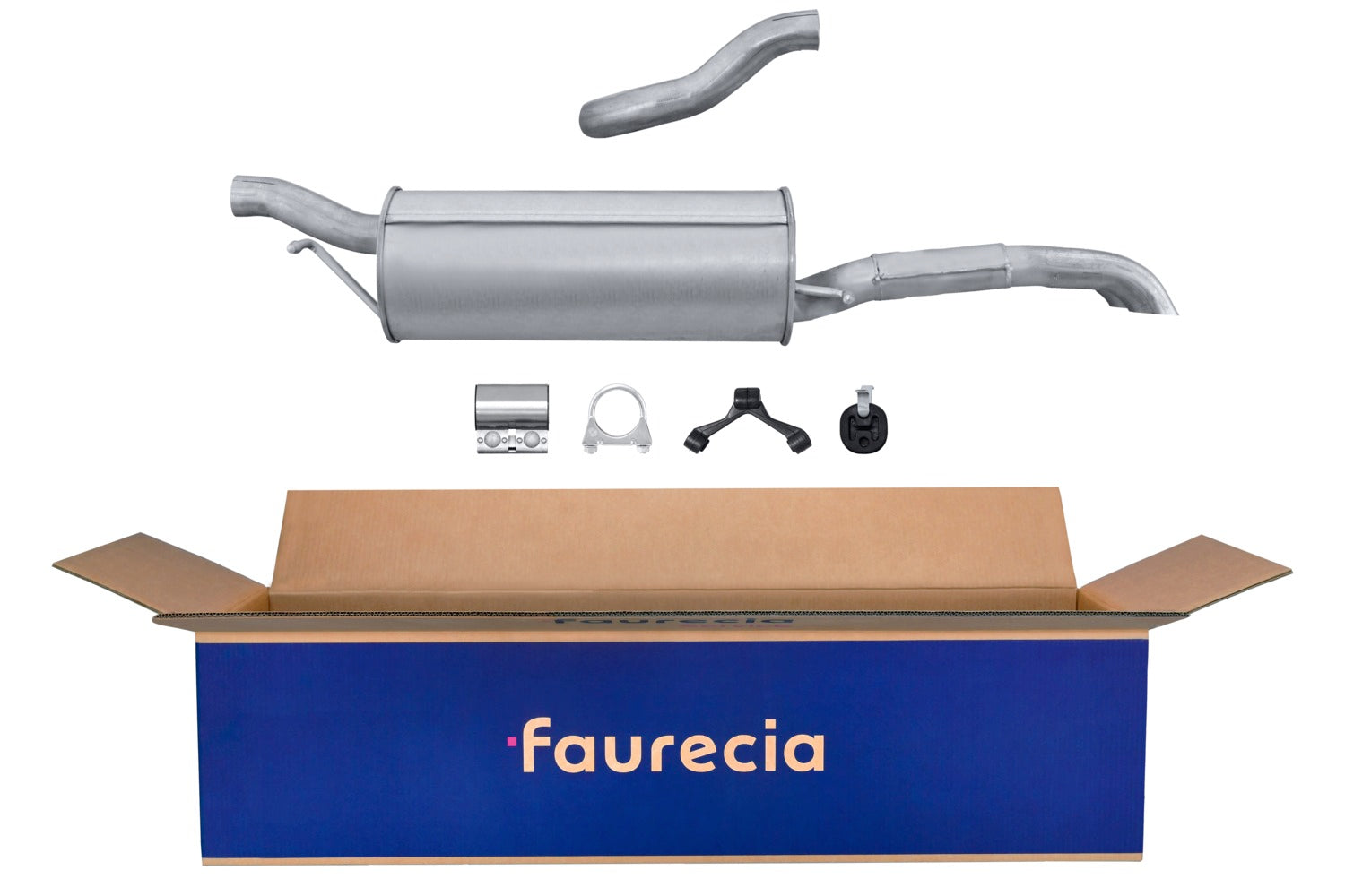FAURECIA 8LD 366 028-181 Rear Muffler - Easy2Fit« Kit - fits DACIA ...