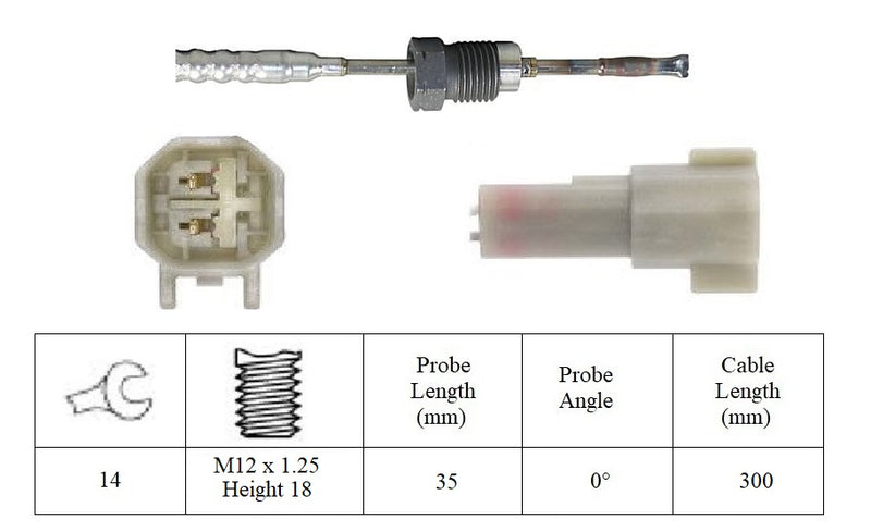 Lucas Exhaust Gas Temperature Sensor - LGS7301 | Arnold Clark Autoparts