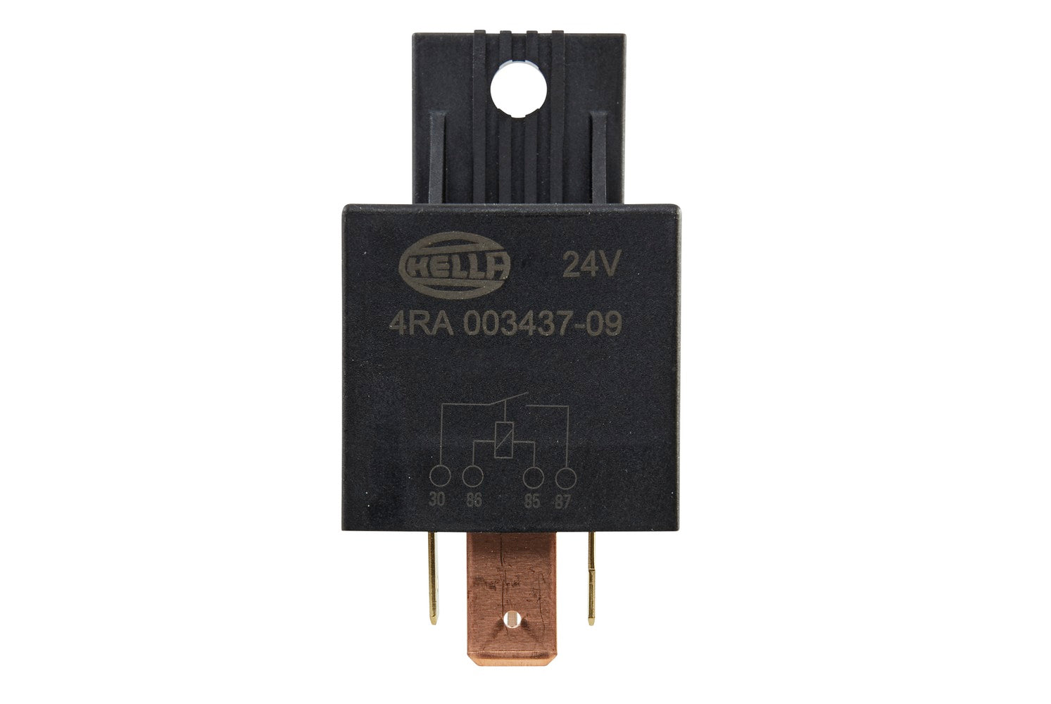"HELLA 4RA 003 437-111 Relay, main current - 12V - 4-pin connector - S1 ...