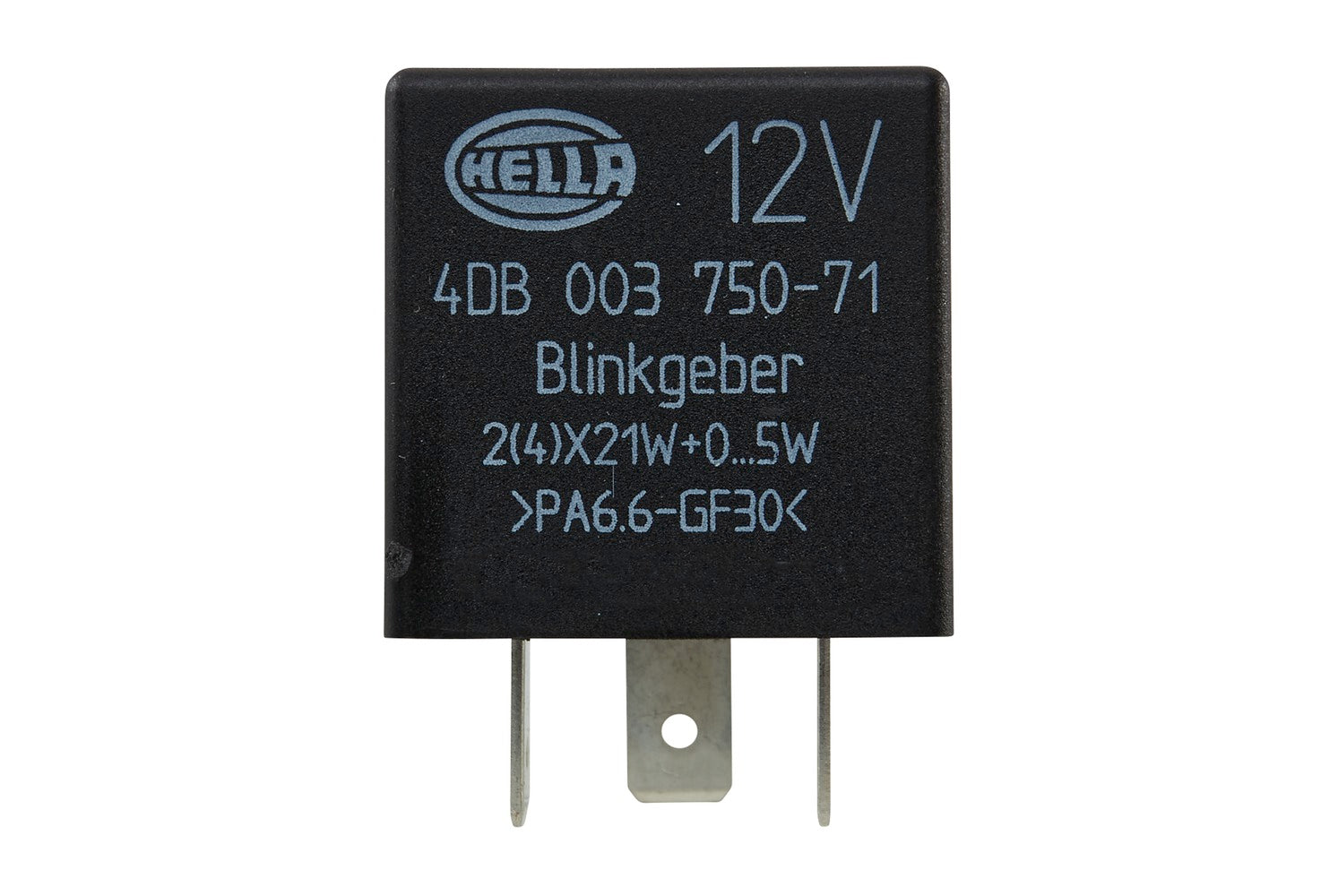 HELLA 4DB 003 750-721 Flasher Unit - 12V - 3-pin connector | Arnold ...