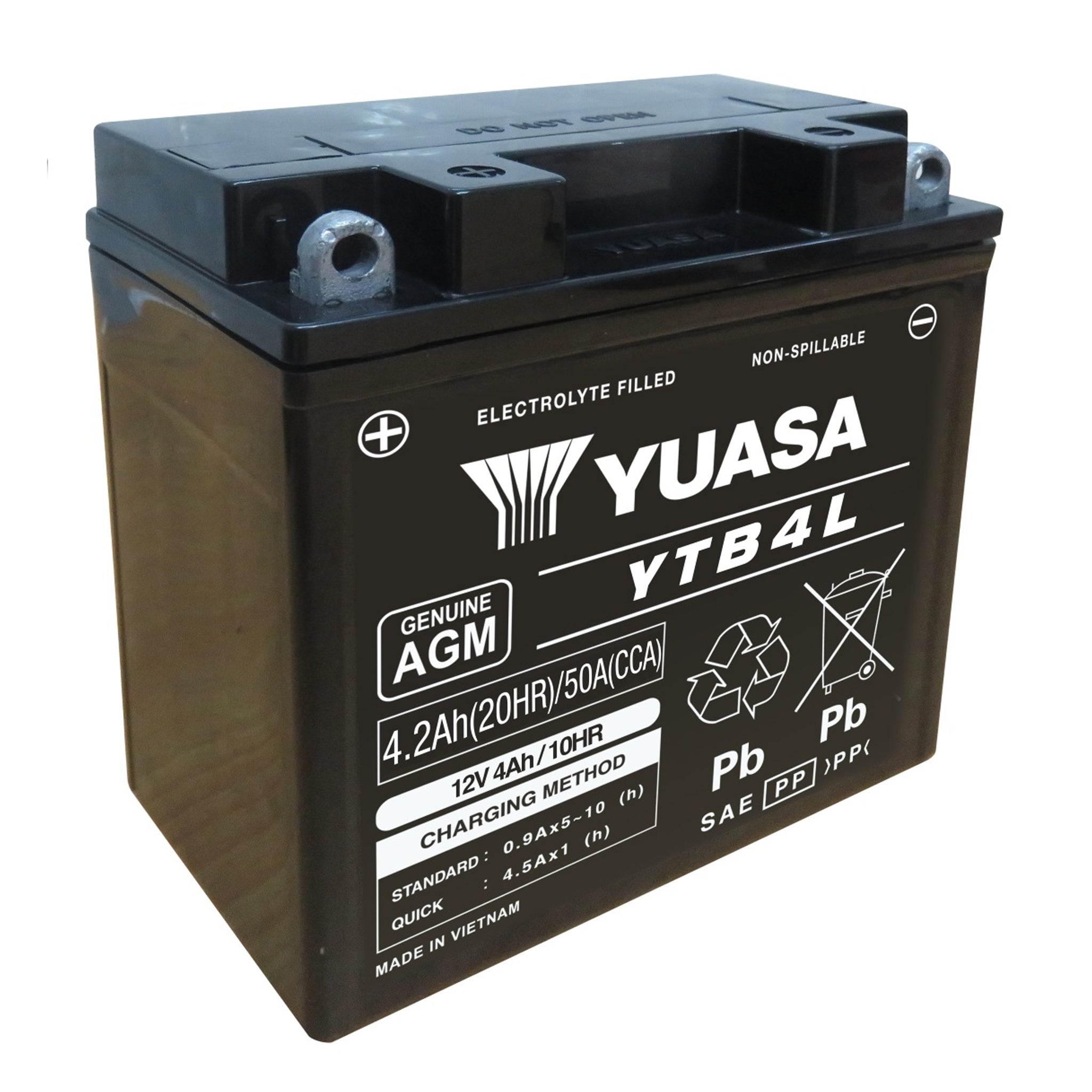 Yuasa YTB4L 12V Maintenance Free Battery | Arnold Clark Autoparts