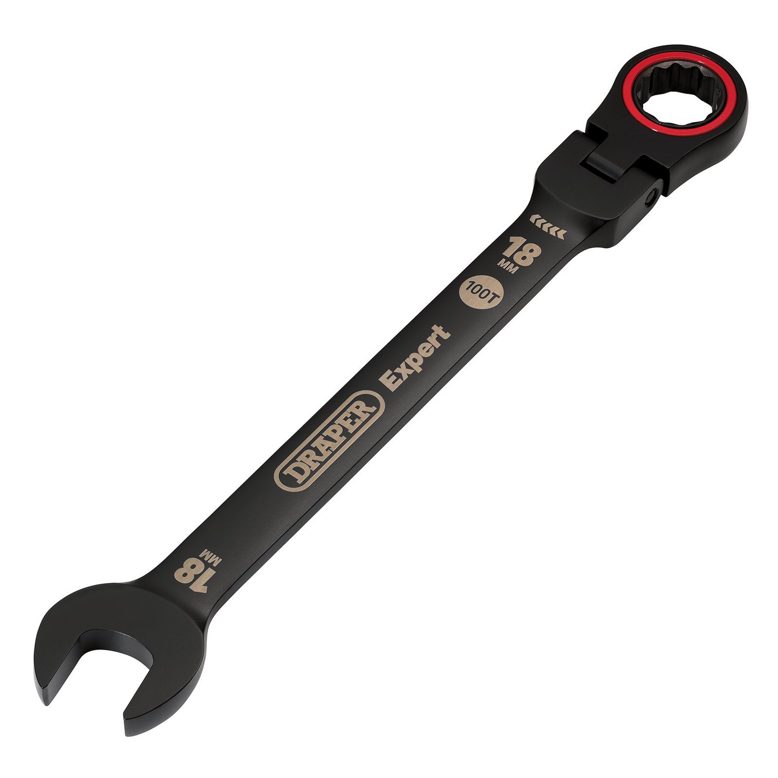 Draper Expert 18mm Flex Head Ratchet Spanner - 03925| Arnold Clark ...