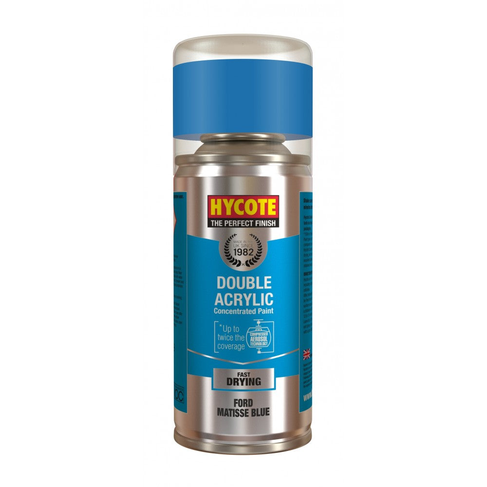 Hycote Double Acrylic Ford Matisse Blue Metallic Spray Paint - 150Ml ...