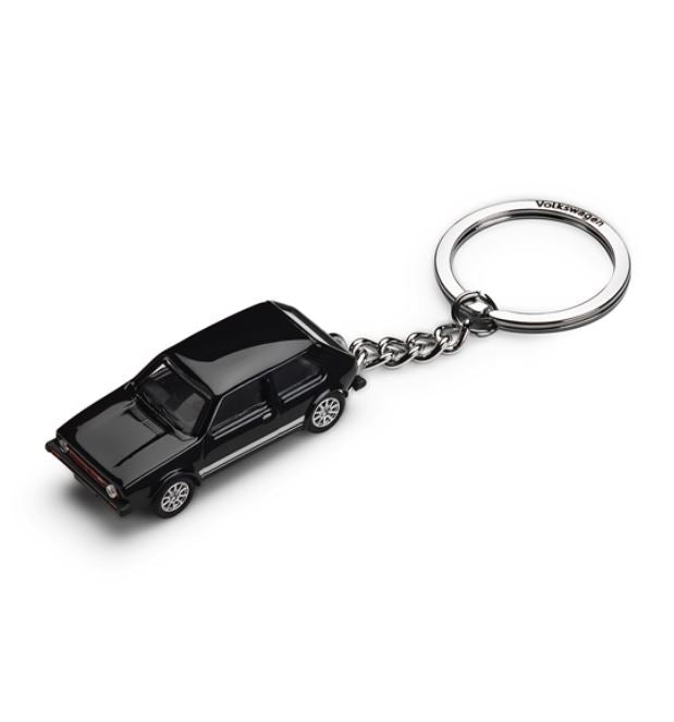 Genuine VW Volkswagen Golf MK 1 GTI Black Keyring | Arnold Clark Autoparts