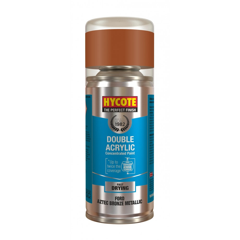Hycote Double Acrylic Ford Aztec Bronze Metallic Spray Paint - 150Ml ...