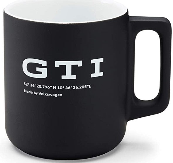Genuine Volkswagen GTI Porcelain Mug 360ml Black/White - 5HV069601A ...