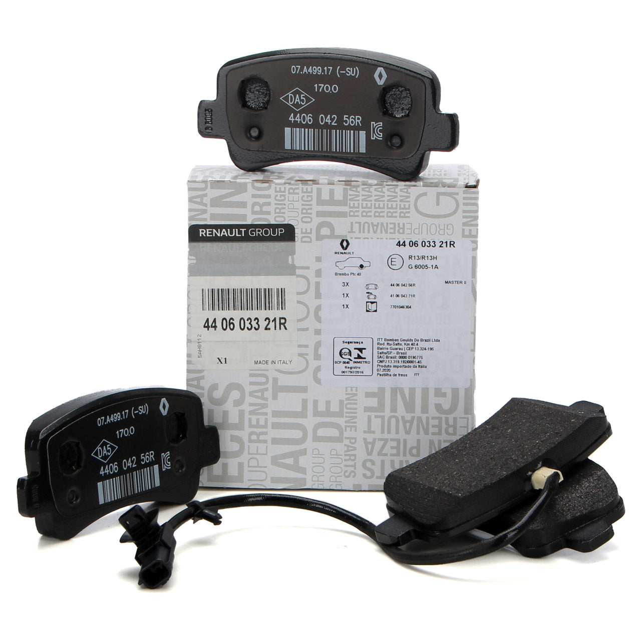 Genuine Renault Master Rear Brake Pads - 44 06 033 21R | Arnold Clark ...