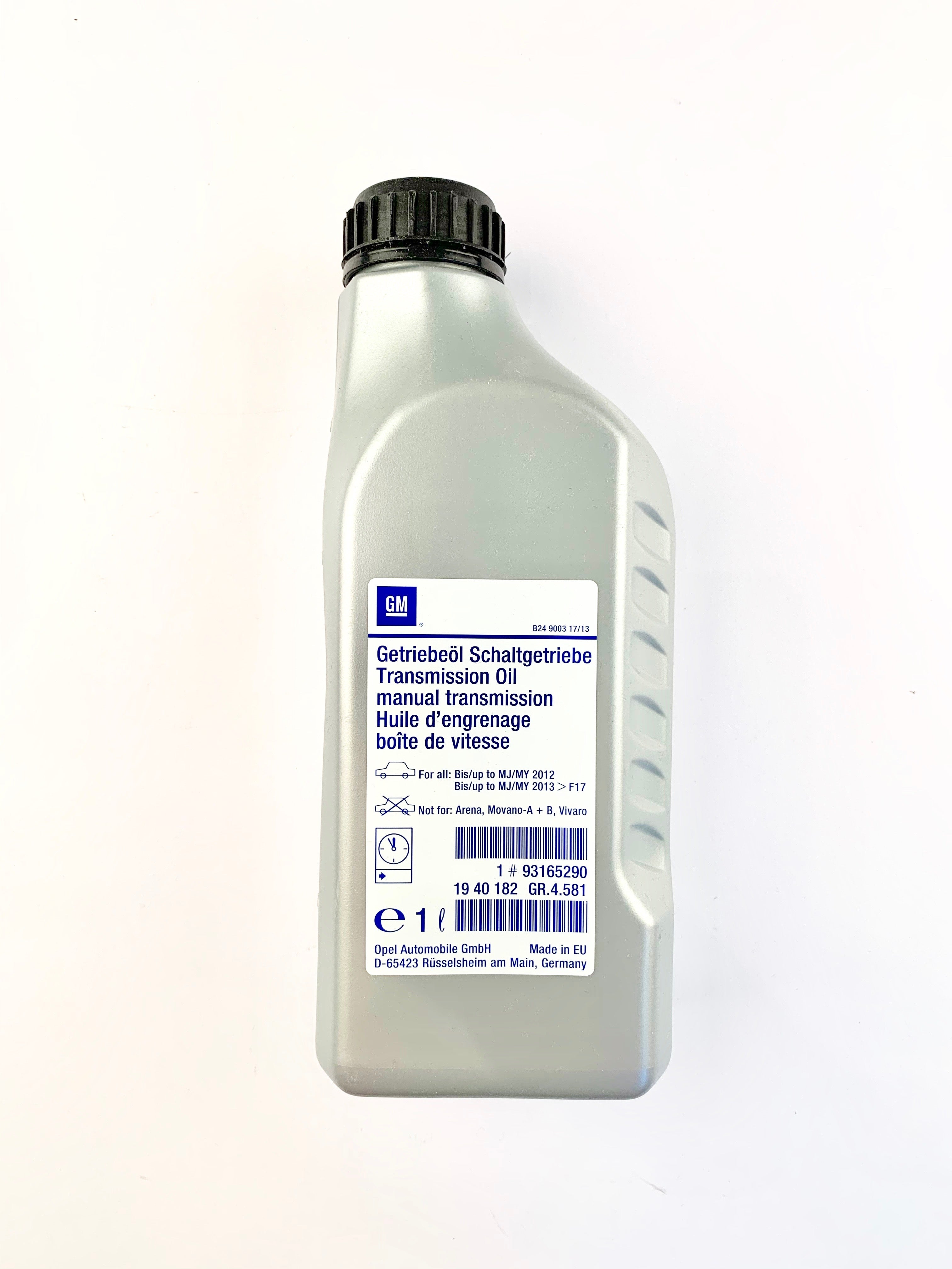 Genuine Vauxhall 75w90 Gear Oil 1ltrs - 93165290 | Arnold Clark Autoparts